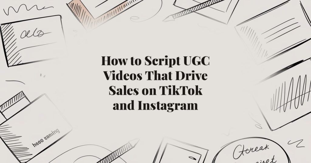 How to Script UGC Videos That Drive Sales on TikTok and Instagram ...