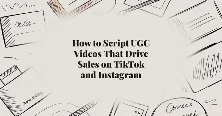 How to Script UGC Videos That Drive Sales on TikTok and Instagram ...